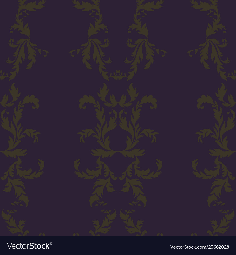 Rococo seamless pattern Royalty Free Vector Image