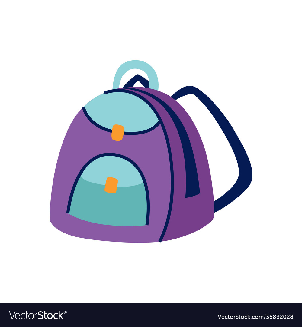 School backpack Royalty Free Vector Image - VectorStock
