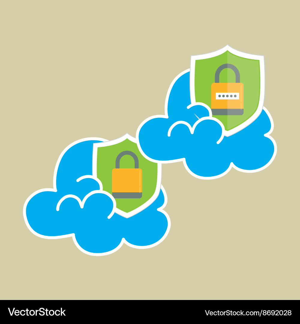 Security system design technology Royalty Free Vector Image