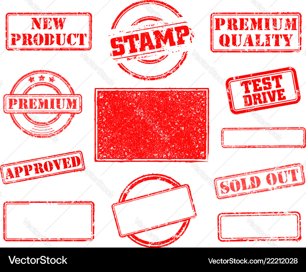 Set of rubber stamps Royalty Free Vector Image