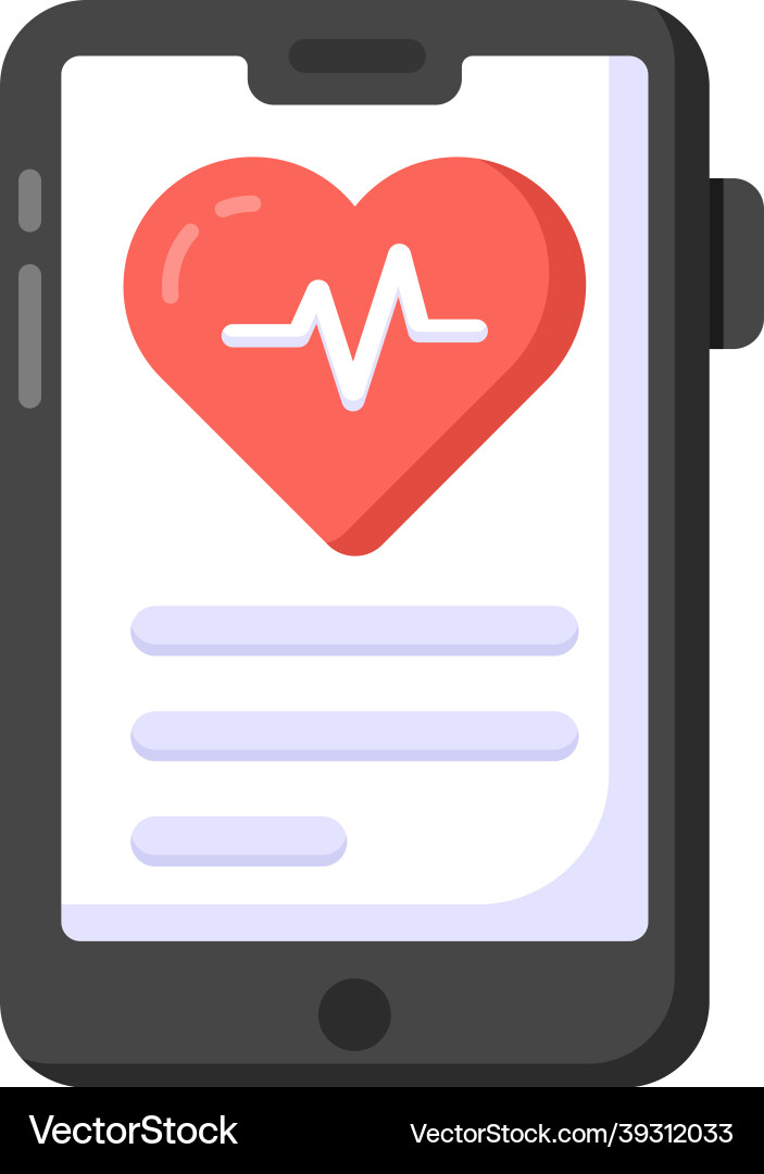 Healthcare app Royalty Free Vector Image - VectorStock