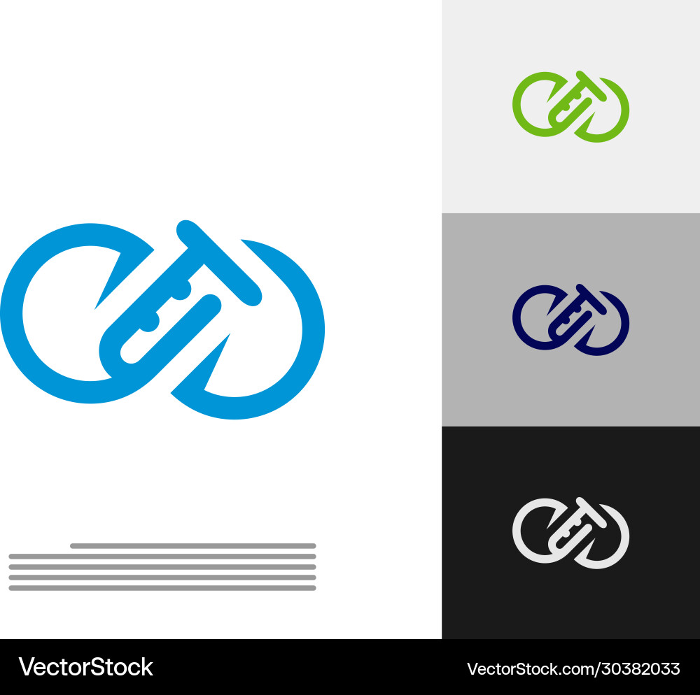 Infinity labs logo template creative Royalty Free Vector