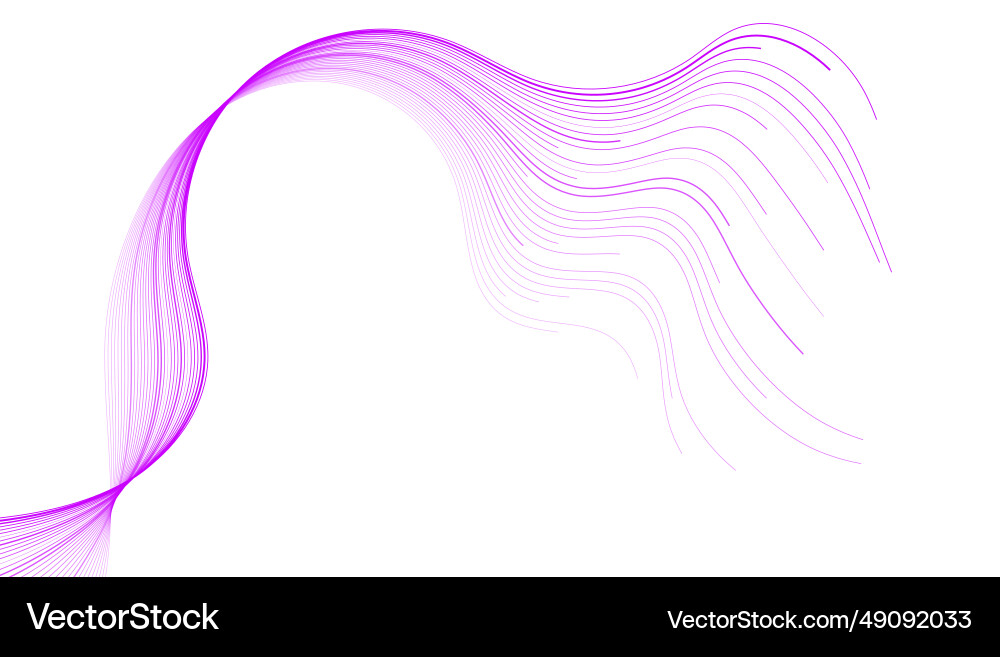 Purple minimal wavy lines abstract futuristic tech