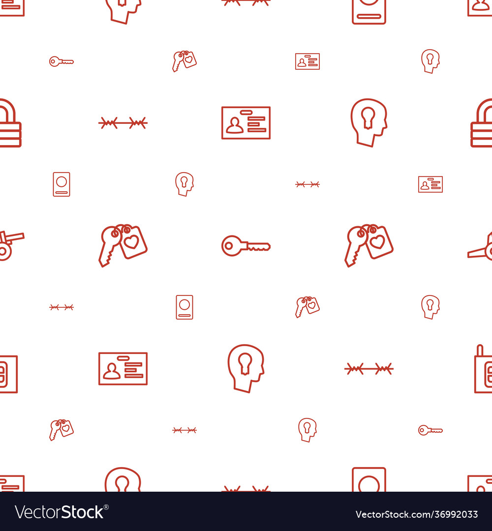 Security icons pattern seamless white background Vector Image