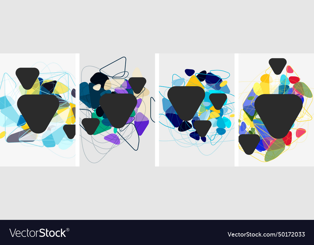 Triangle geometric abstract backgrounds Royalty Free Vector