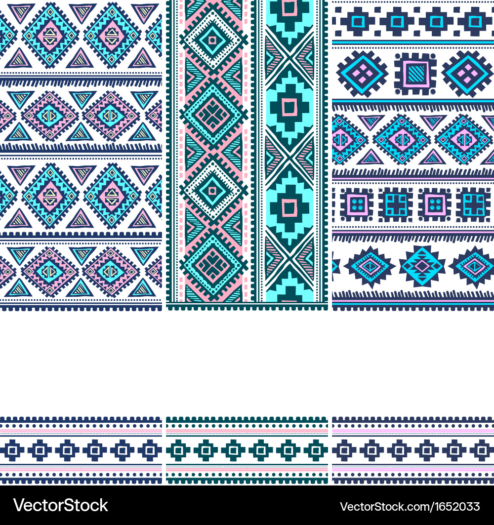 Tribal vintage ethnic banners Royalty Free Vector Image