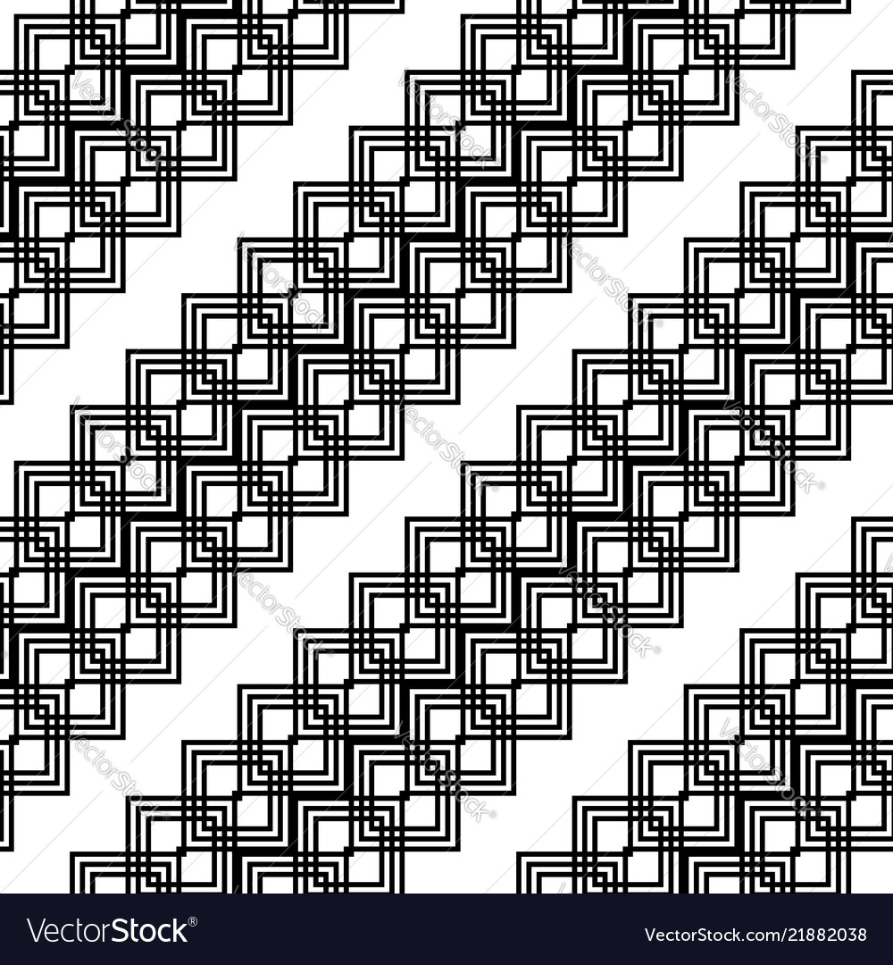 Design seamless monochrome grid pattern Royalty Free Vector