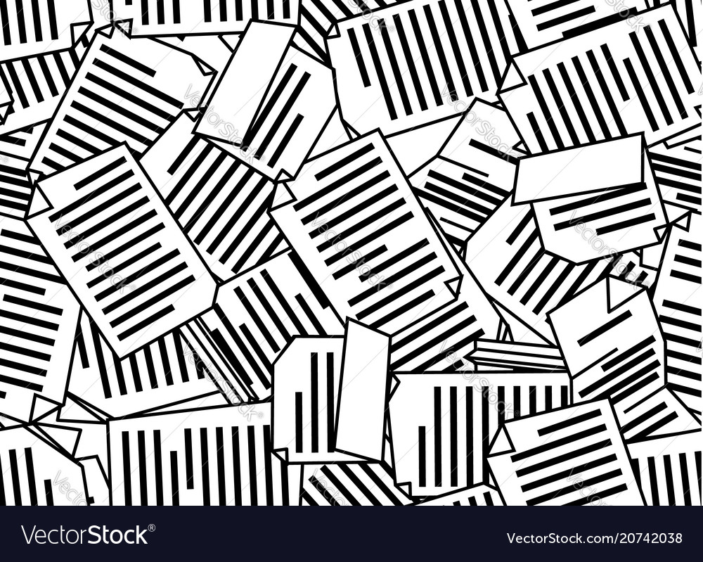 Paperwork pattern texture Royalty Free Vector Image