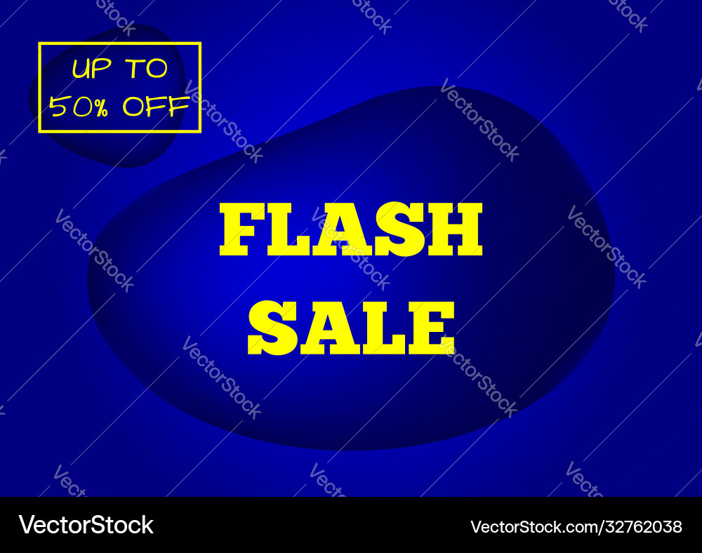 Promotional flash sale template background Vector Image