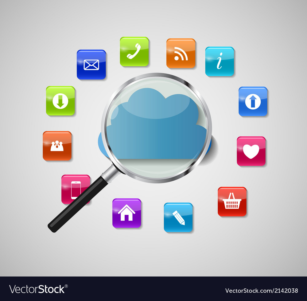 Search engines optimization concept Royalty Free Vector
