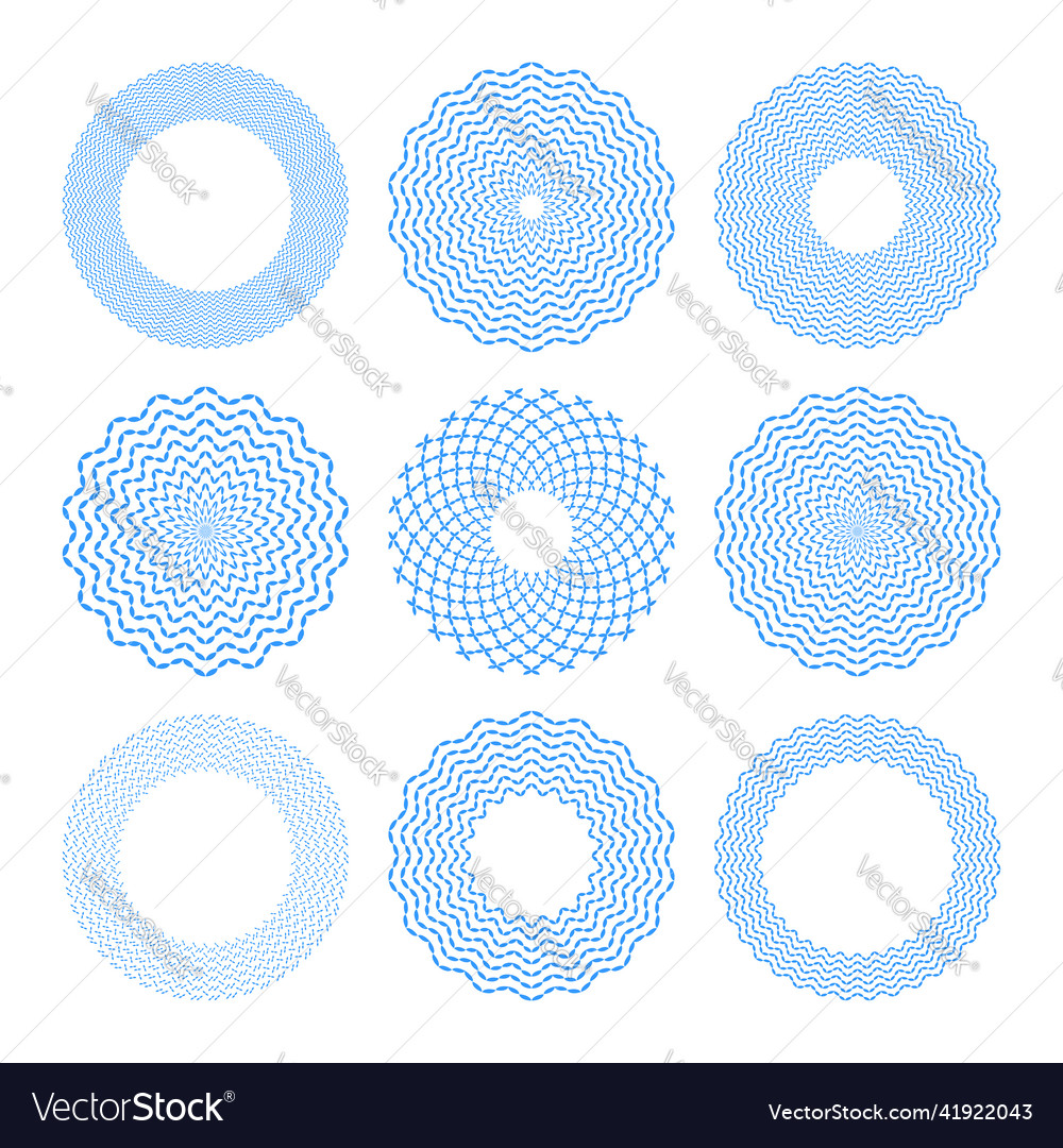 Circle design elements Royalty Free Vector Image