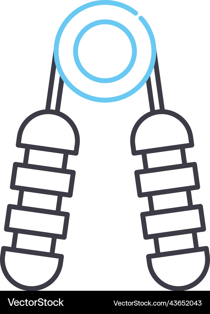 Gripper line icon outline symbol Royalty Free Vector Image
