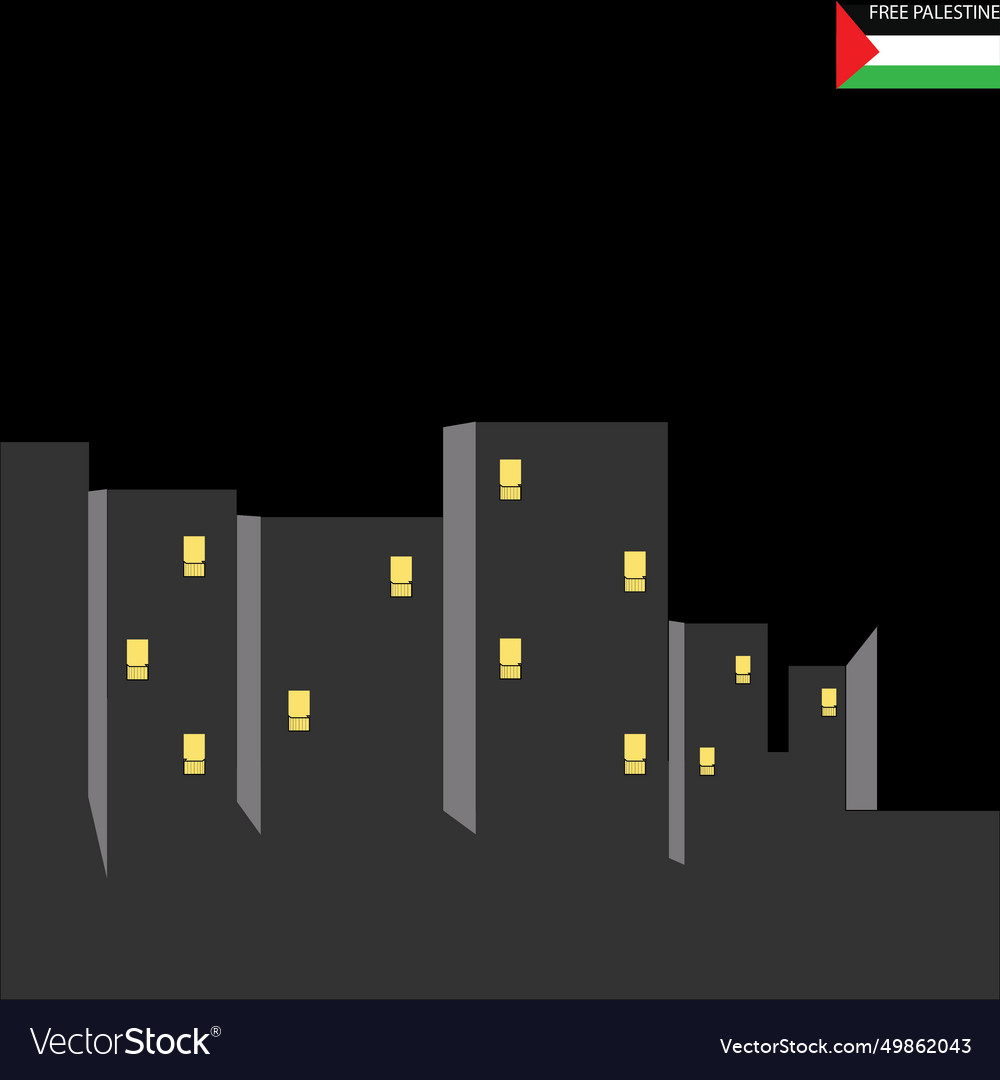 Palestine war Royalty Free Vector Image - VectorStock