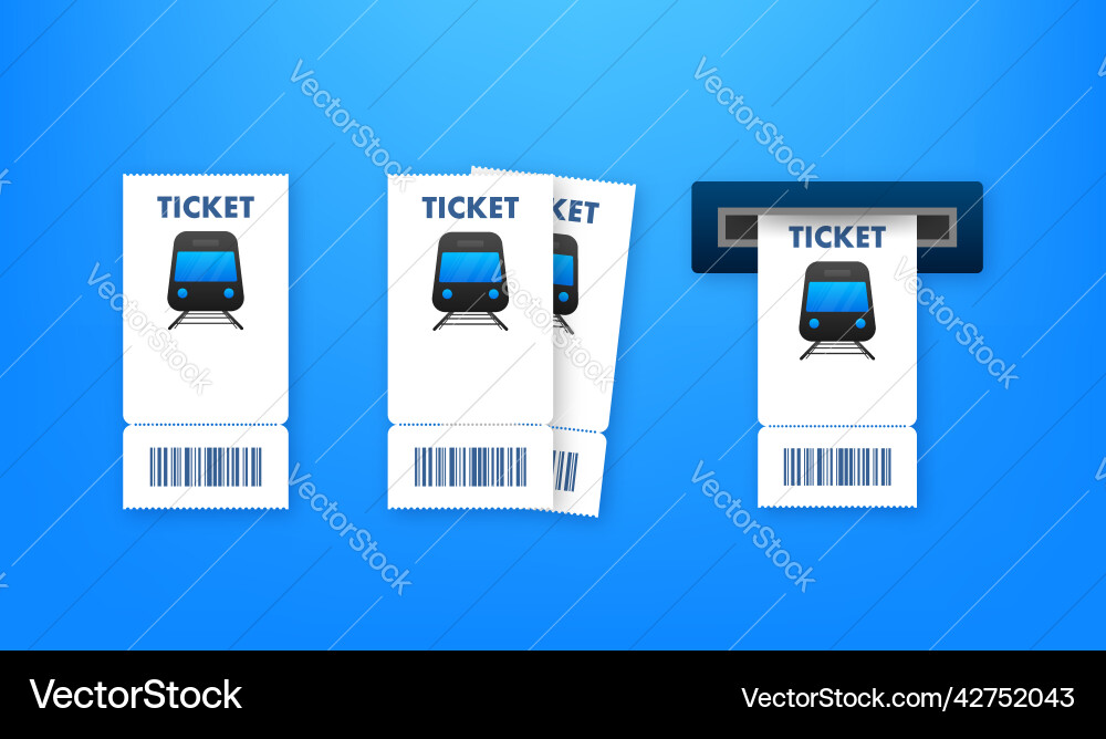 Ticket bus great design for any purposes Vector Image