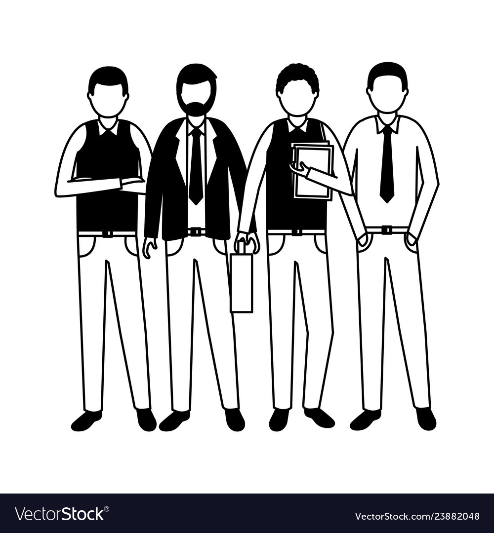 Business people team Royalty Free Vector Image