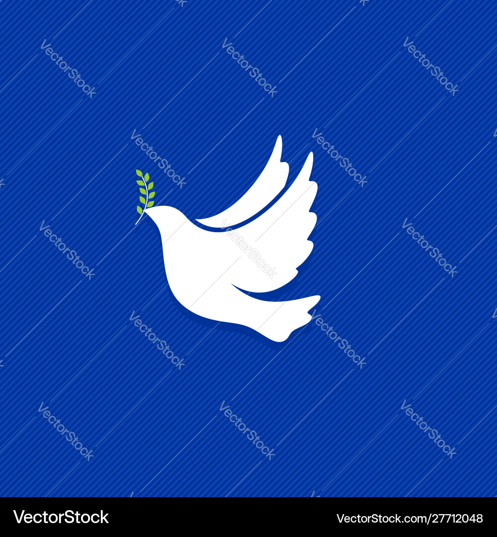 Dove a symbol peace and purity Royalty Free Vector Image