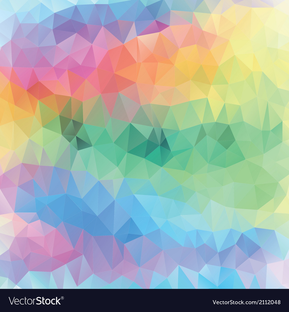 Pastel pattern of geometric shapes spring mosaic b