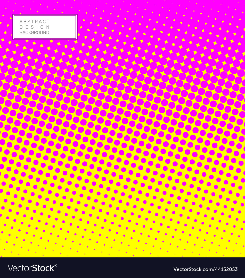 Abstract Geometric Halftone Pattern Color Vector Image