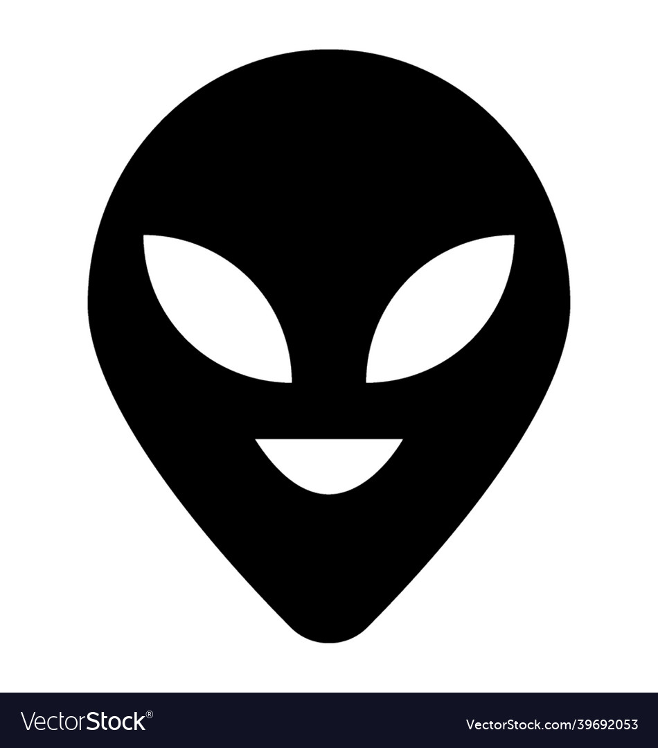 Alien face Royalty Free Vector Image - VectorStock
