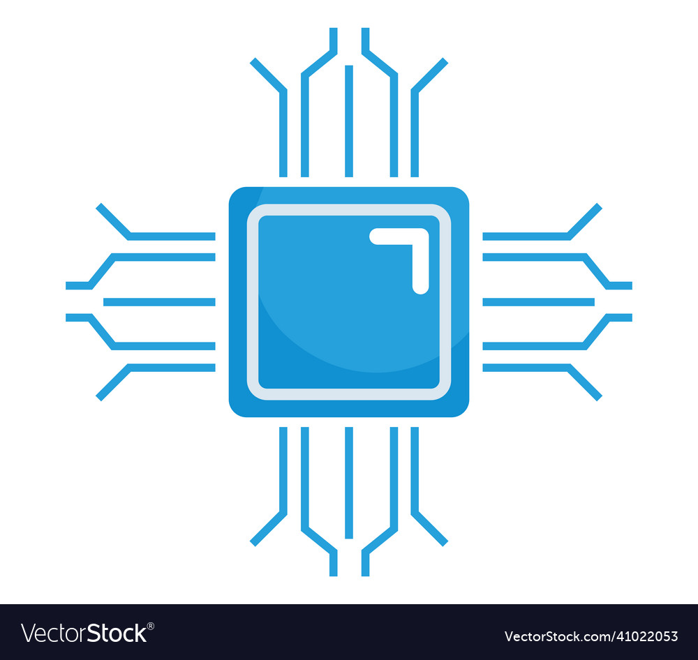 Computer chip icon Royalty Free Vector Image - VectorStock Computer chip icon Royalty Free Vector Image - VectorStock