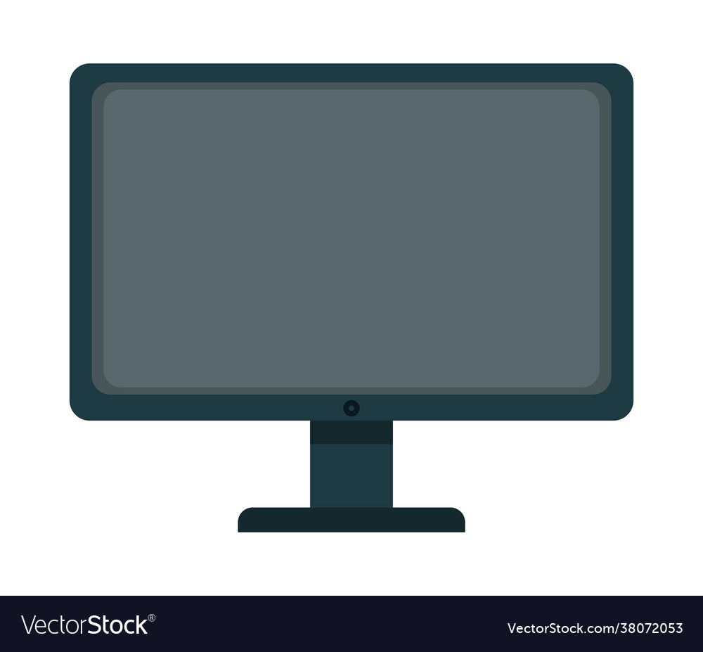 Desktop computer device Royalty Free Vector Image