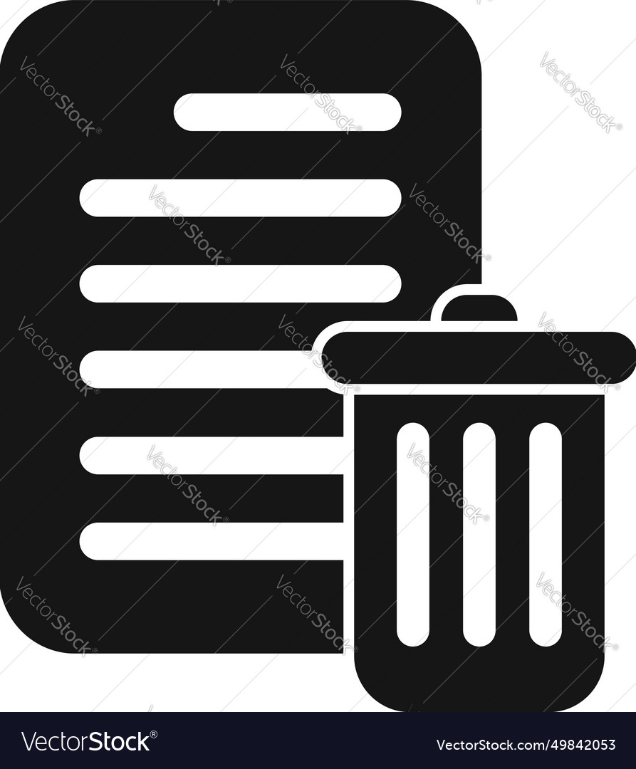 Garbage data bin icon simple input server Vector Image