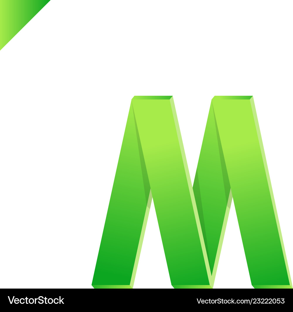 Letter m logo icon design template elements Vector Image