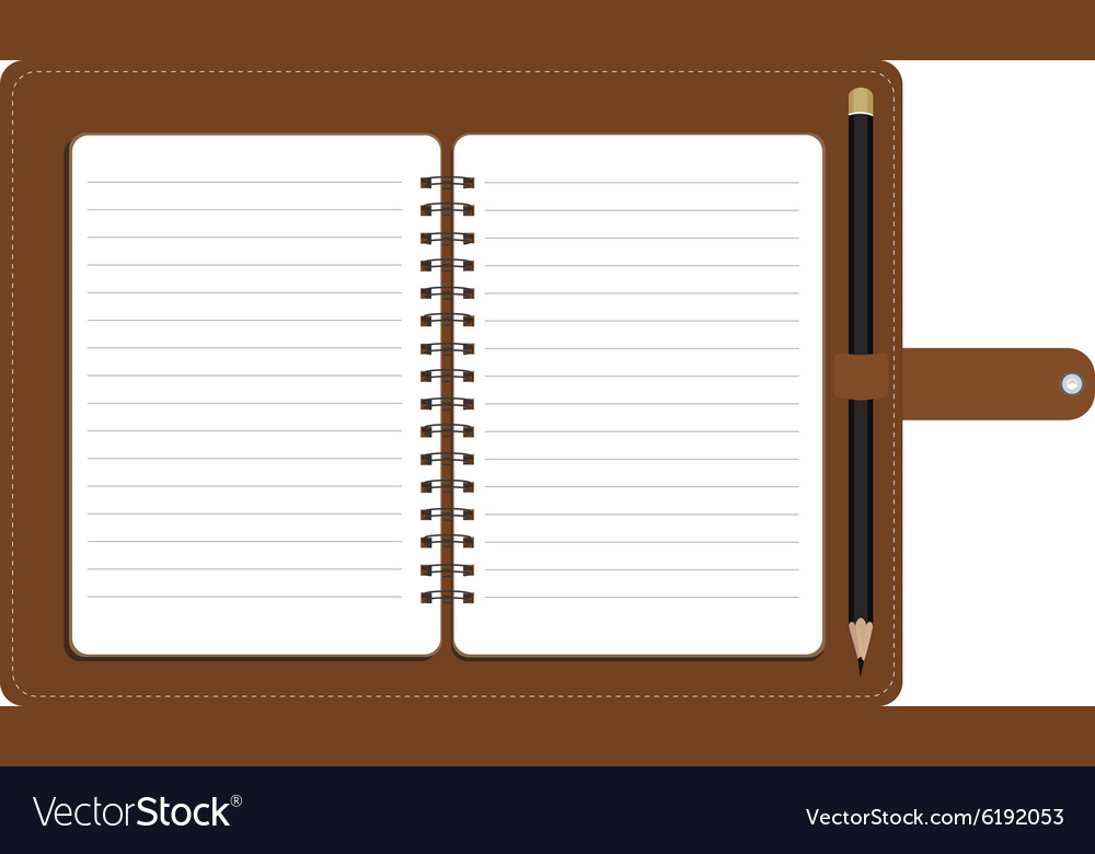 Notebook Royalty Free Vector Image - VectorStock