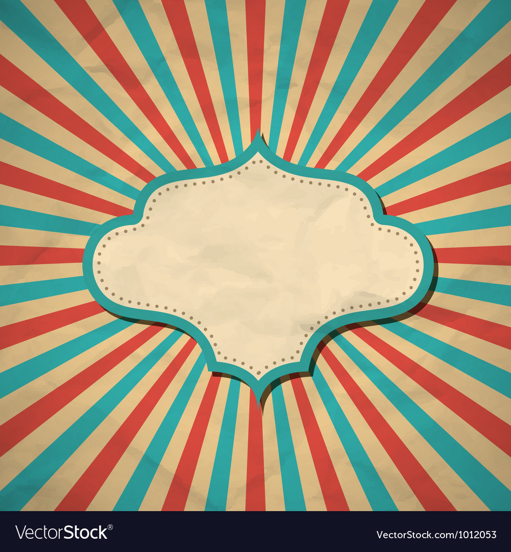 Retro frame Royalty Free Vector Image - VectorStock