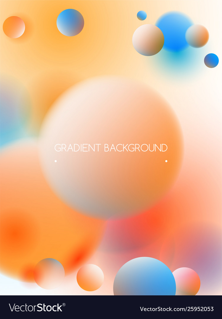 Trendy vibrant colors and gradient background Vector Image