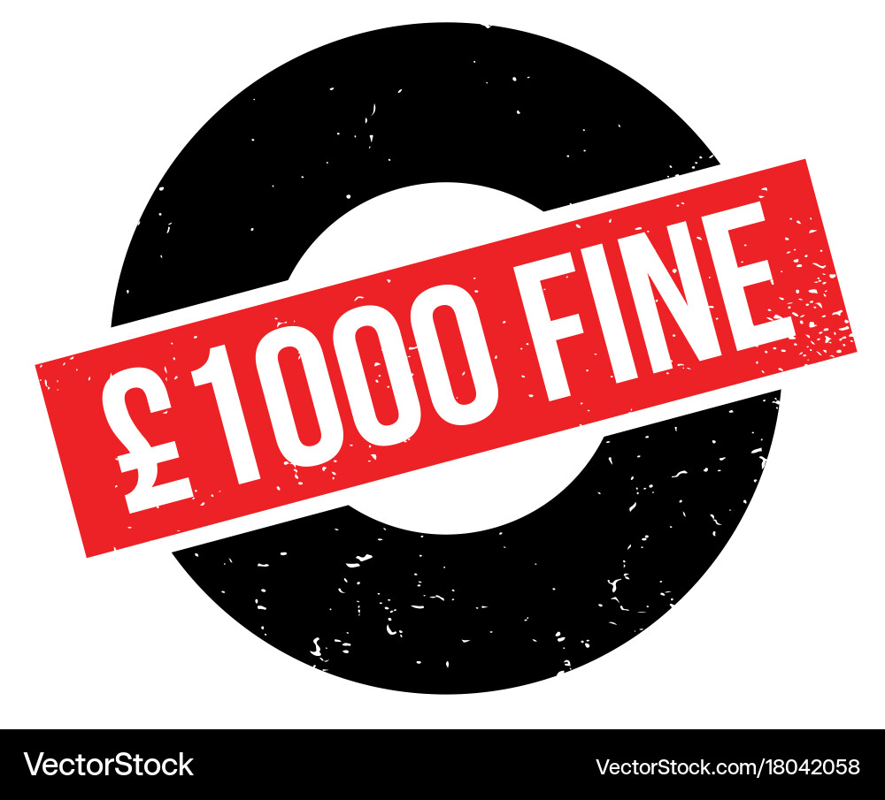 1000 pounds fine rubber stamp Royalty Free Vector Image