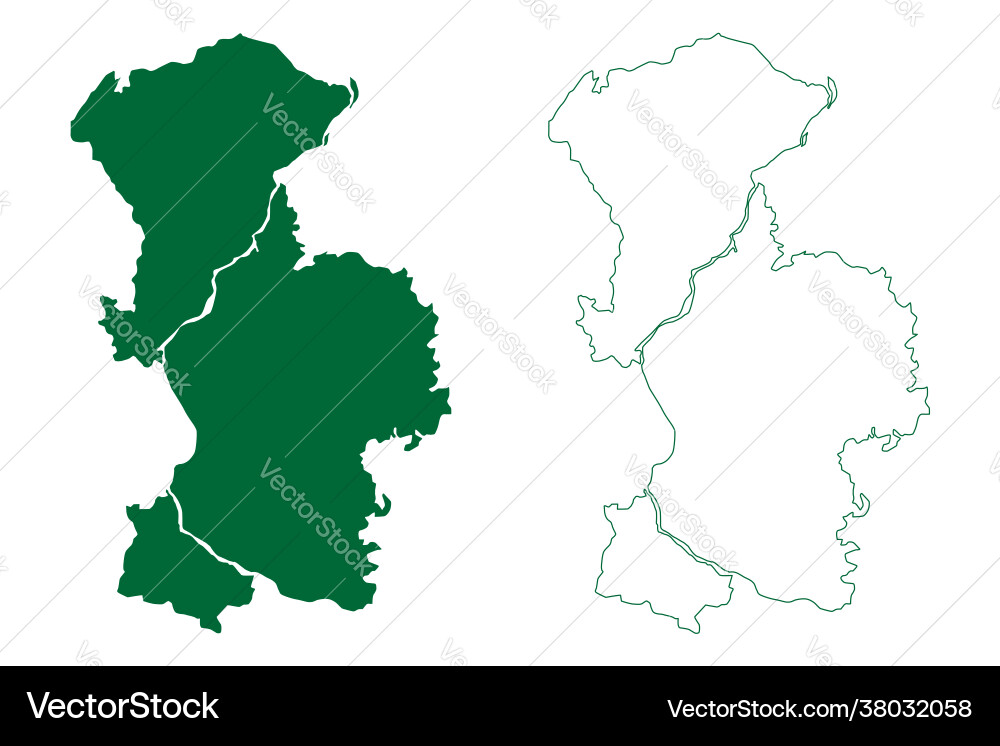 Bhandara district maharashtra state nagpur Vector Image