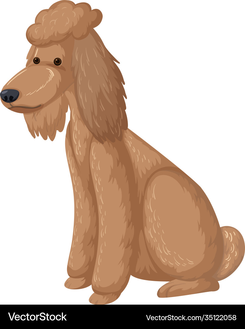 Brown puddle cartoon style on white background Vector Image