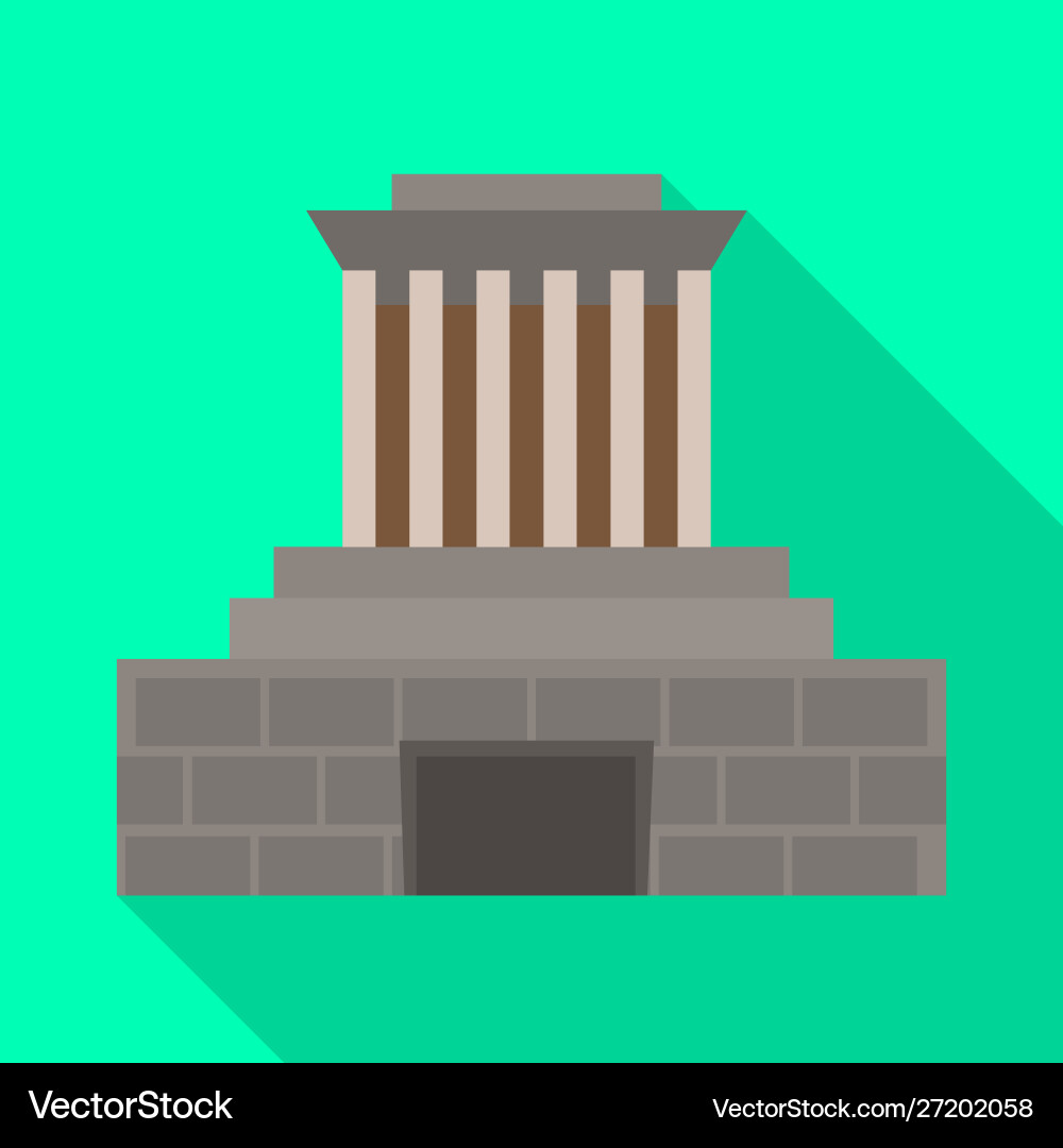 Design building and mausoleum sign set Royalty Free Vector