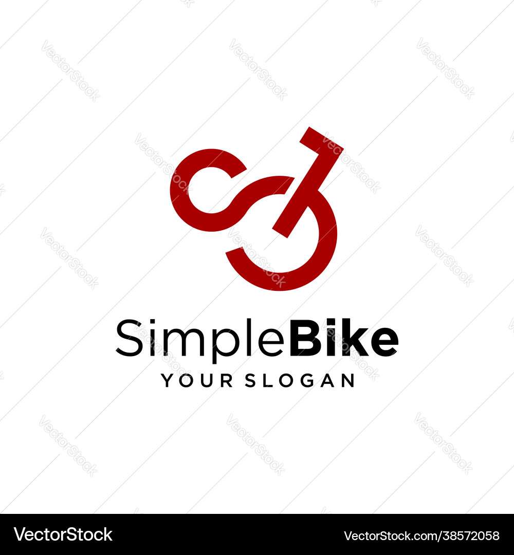 Letter s and bike Royalty Free Vector Image - VectorStock