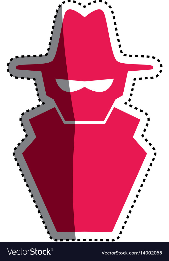 Malware spyware symbol Royalty Free Vector Image