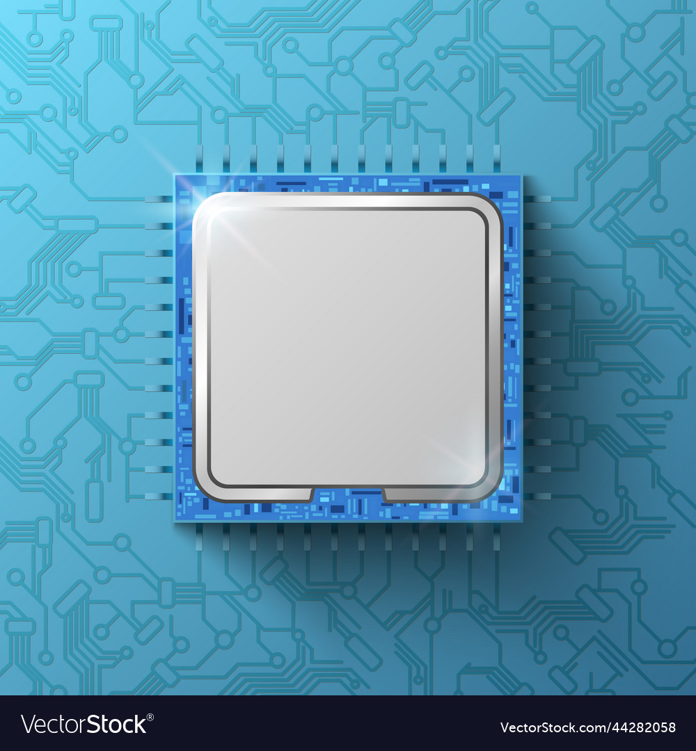 Microchip computer cpu microprocessor Royalty Free Vector Microchip computer cpu microprocessor Royalty Free Vector