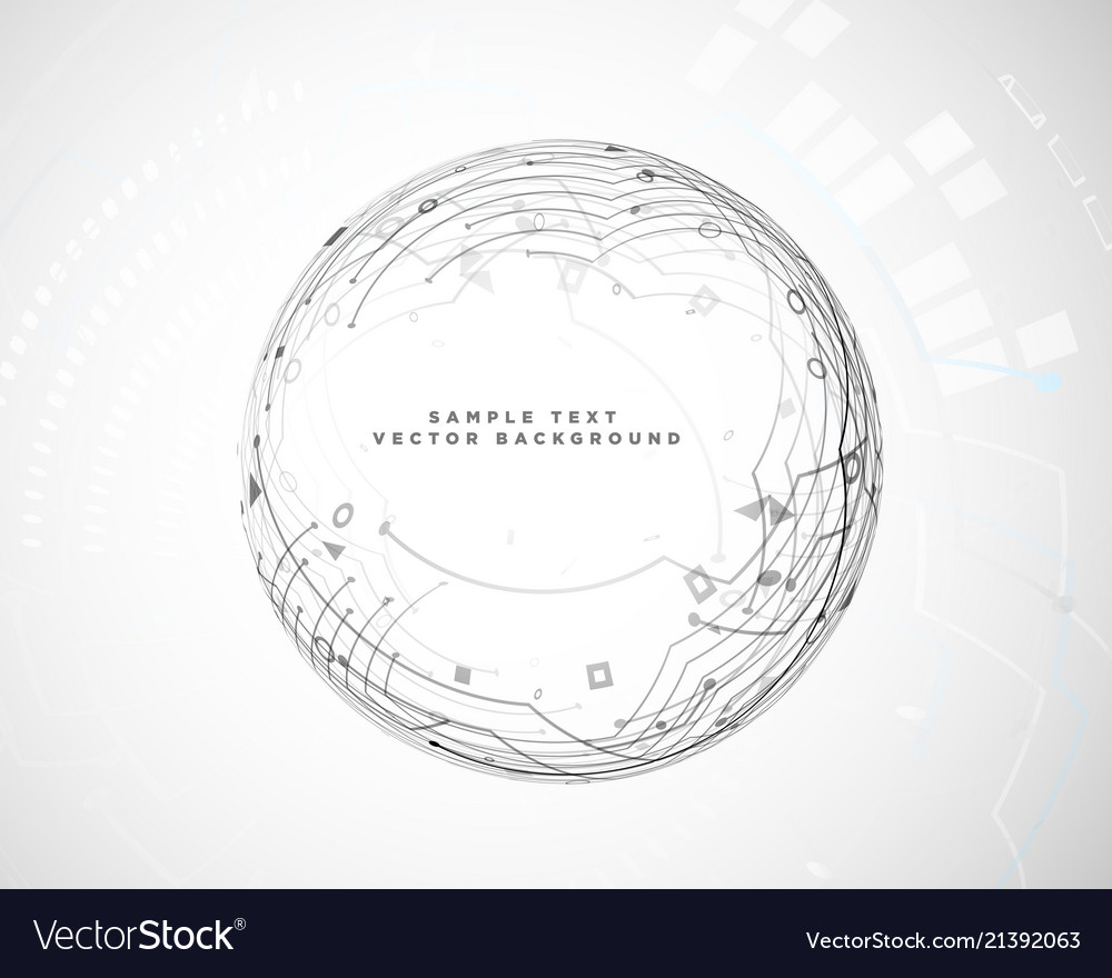 Circular abstract technology circuit diagram Vector Image Circular abstract technology circuit diagram Vector Image