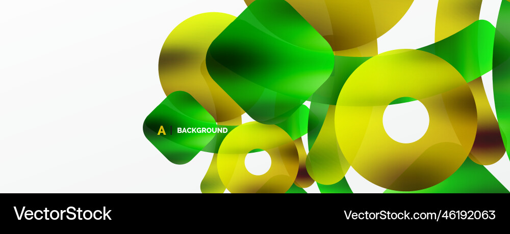 Metallic shiny geometric surfaces round shapes Vector Image