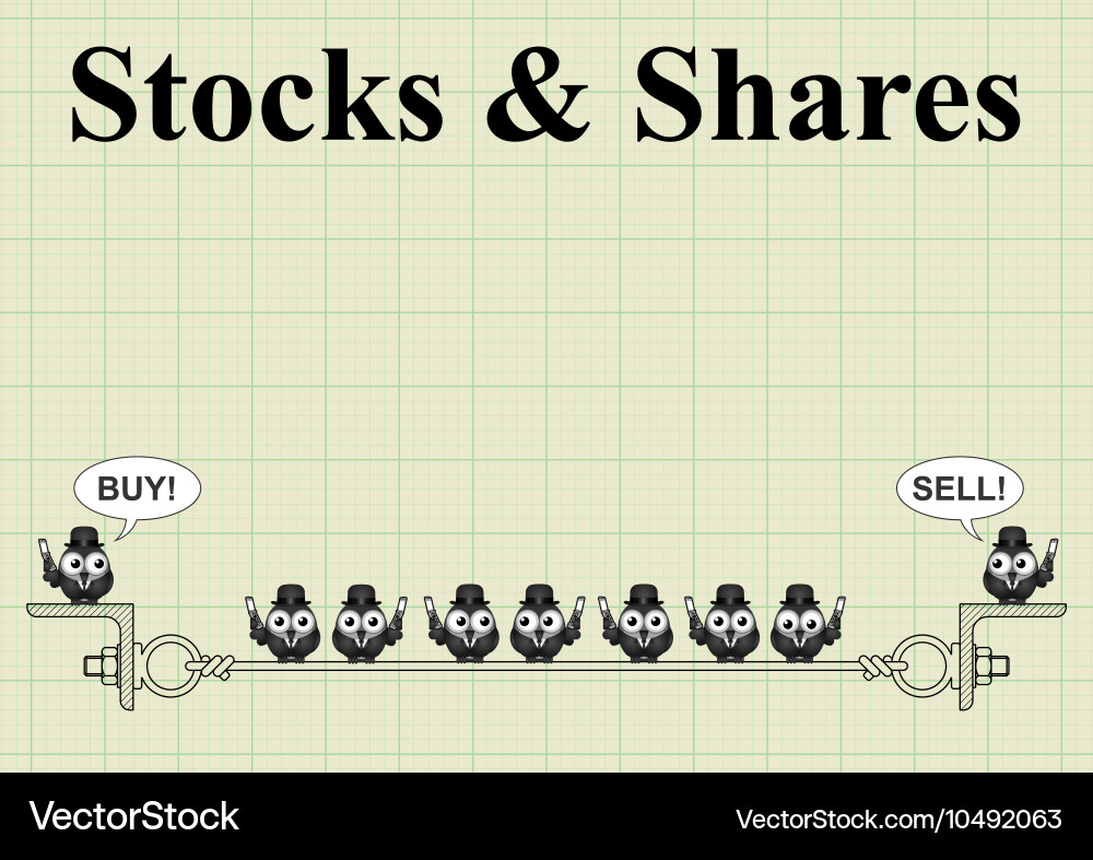 Stocks and shares Royalty Free Vector Image - VectorStock