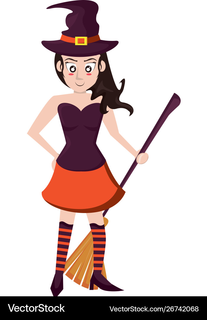 Halloween october scary celebration cartoon Vector Image