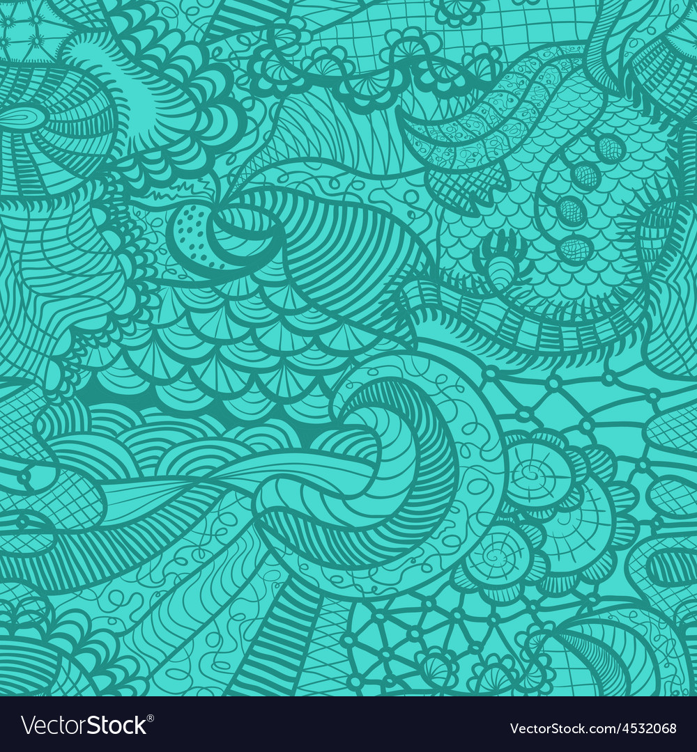 Hand drawn grass seamless pattern Royalty Free Vector Image