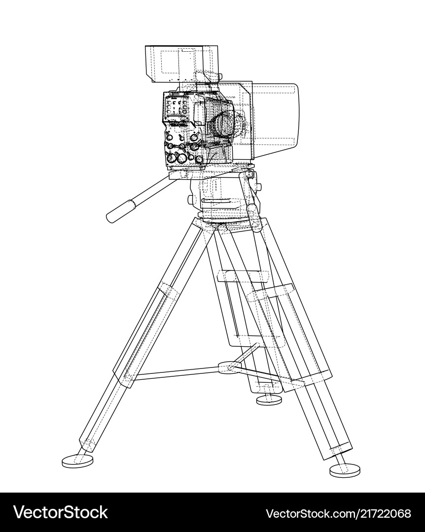 Movie-cinema camera concept Royalty Free Vector Image