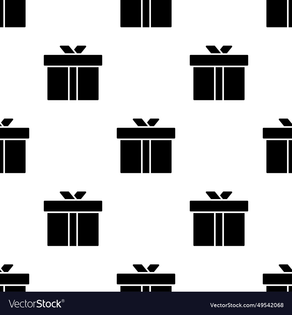 Seamless pattern with gift boxes Royalty Free Vector Image