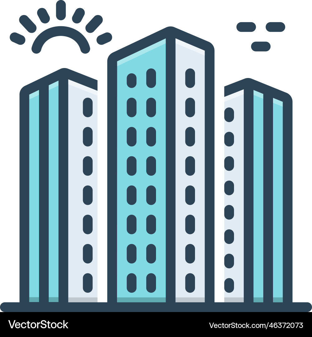Buildings Royalty Free Vector Image - VectorStock