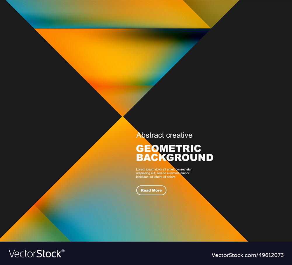 Gradient triangles abstract background Royalty Free Vector