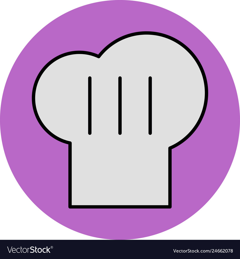 Chef cap icon Royalty Free Vector Image - VectorStock