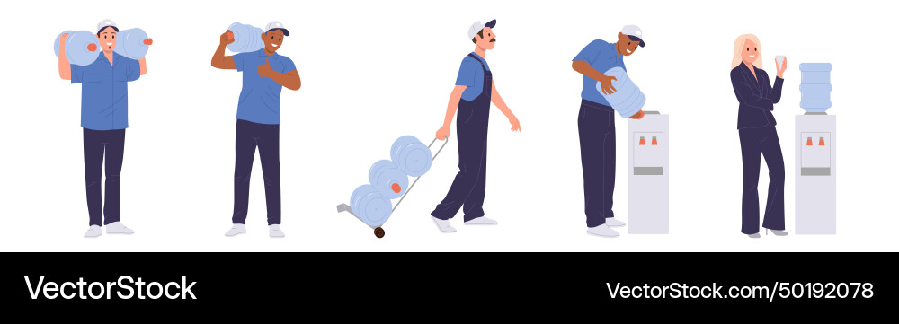 Man worker cartoon character wearing uniform Vector Image