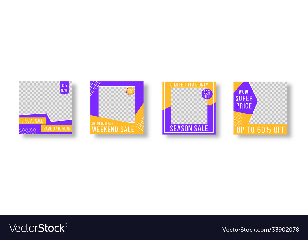 Post layout template Royalty Free Vector Image