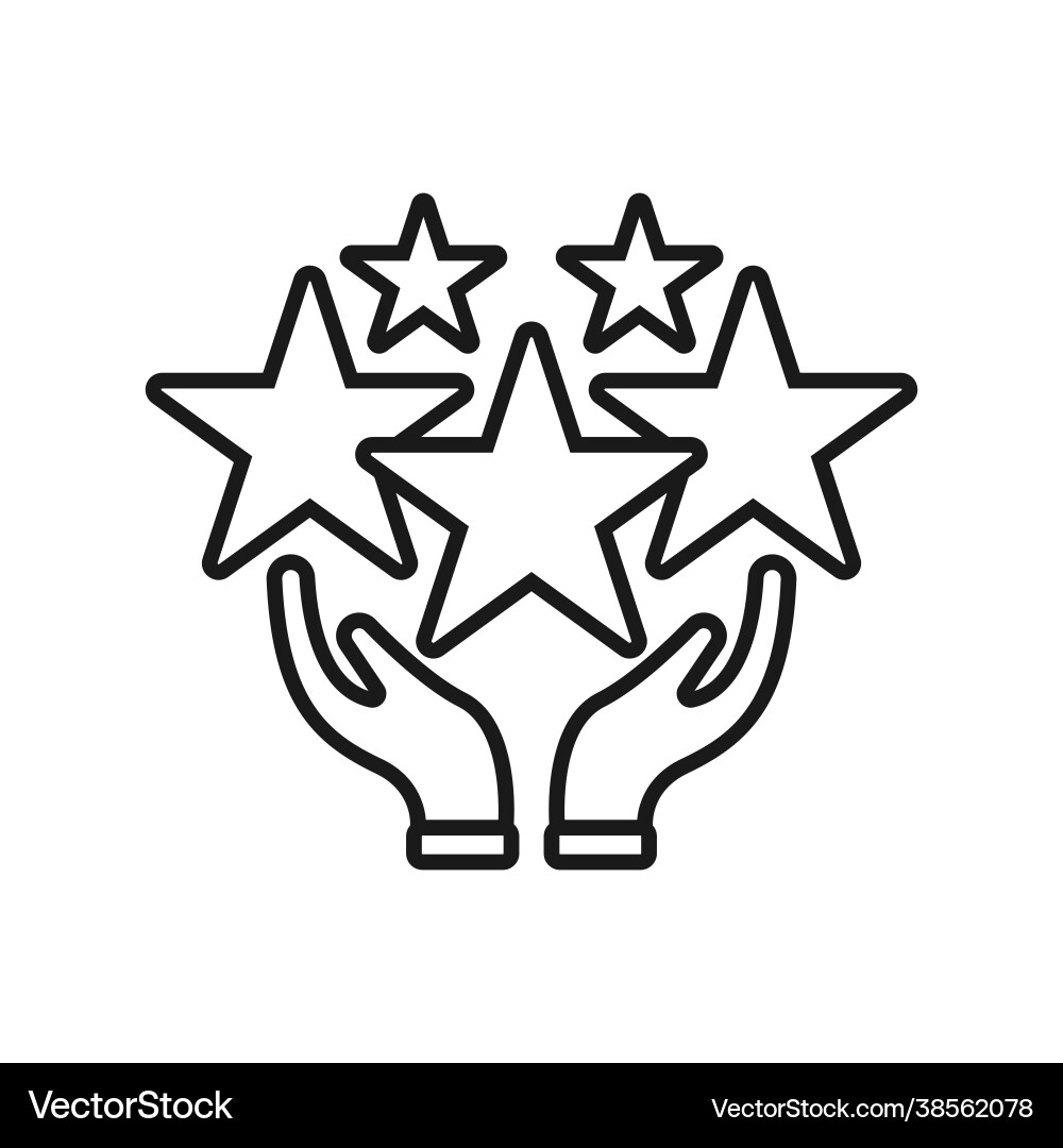 Rating review or feedback icon customer Royalty Free Vector